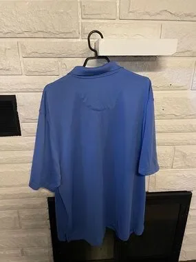 Van Heusen | Shirts | Van Heusen Mens Shortsleeve Polo In Blue | Poshmark